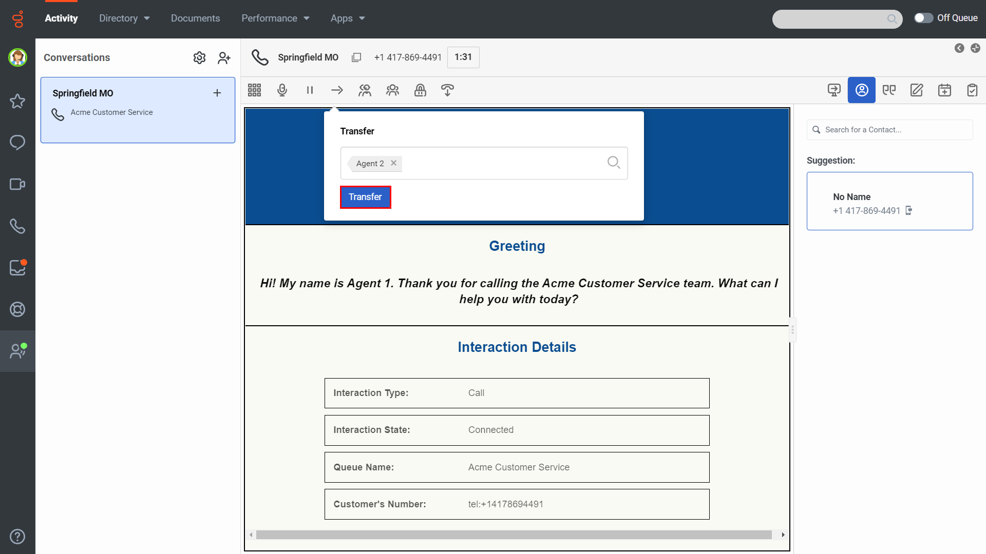 How to Blind Transfer an ACD Call | Genesys Training