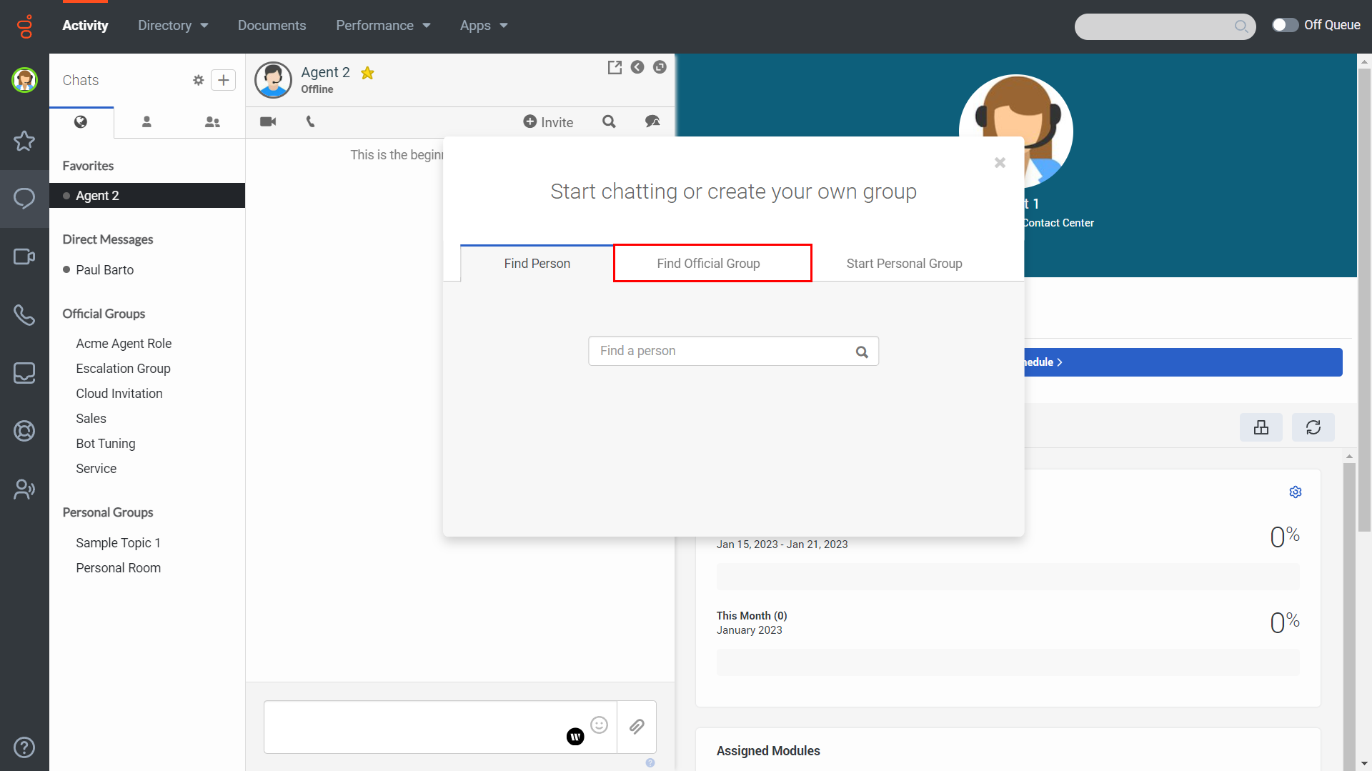 Start a Group Chat | Genesys Training