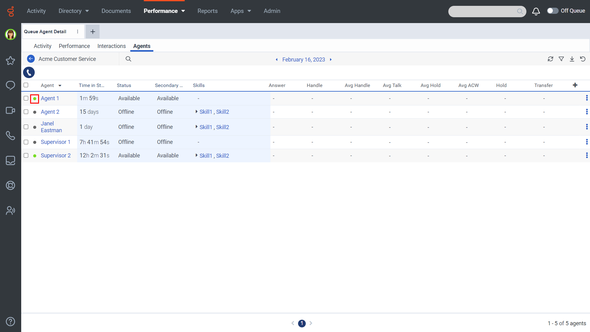 Change an Agent’s Status in the Agent Detail View | Genesys Training