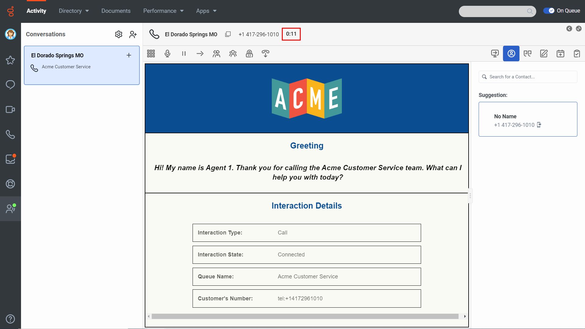 Locate Call Timer | Genesys Training